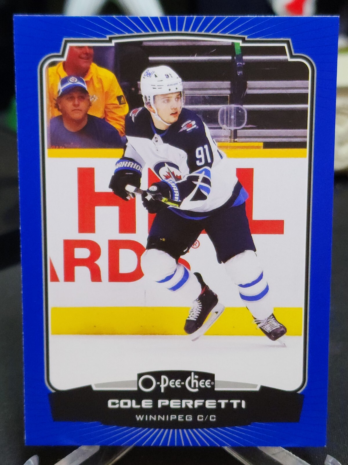 2022-23 UD O-Pee-Chee OPC Base Blue Border #263 Cole Perfetti ...