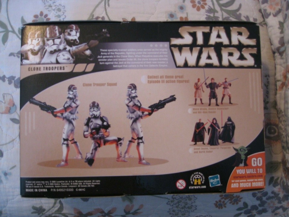 NEW STAR WARS COMMEMORATIVE EPISODE III CLONE TROOPERS - ACTION FIGURE ...