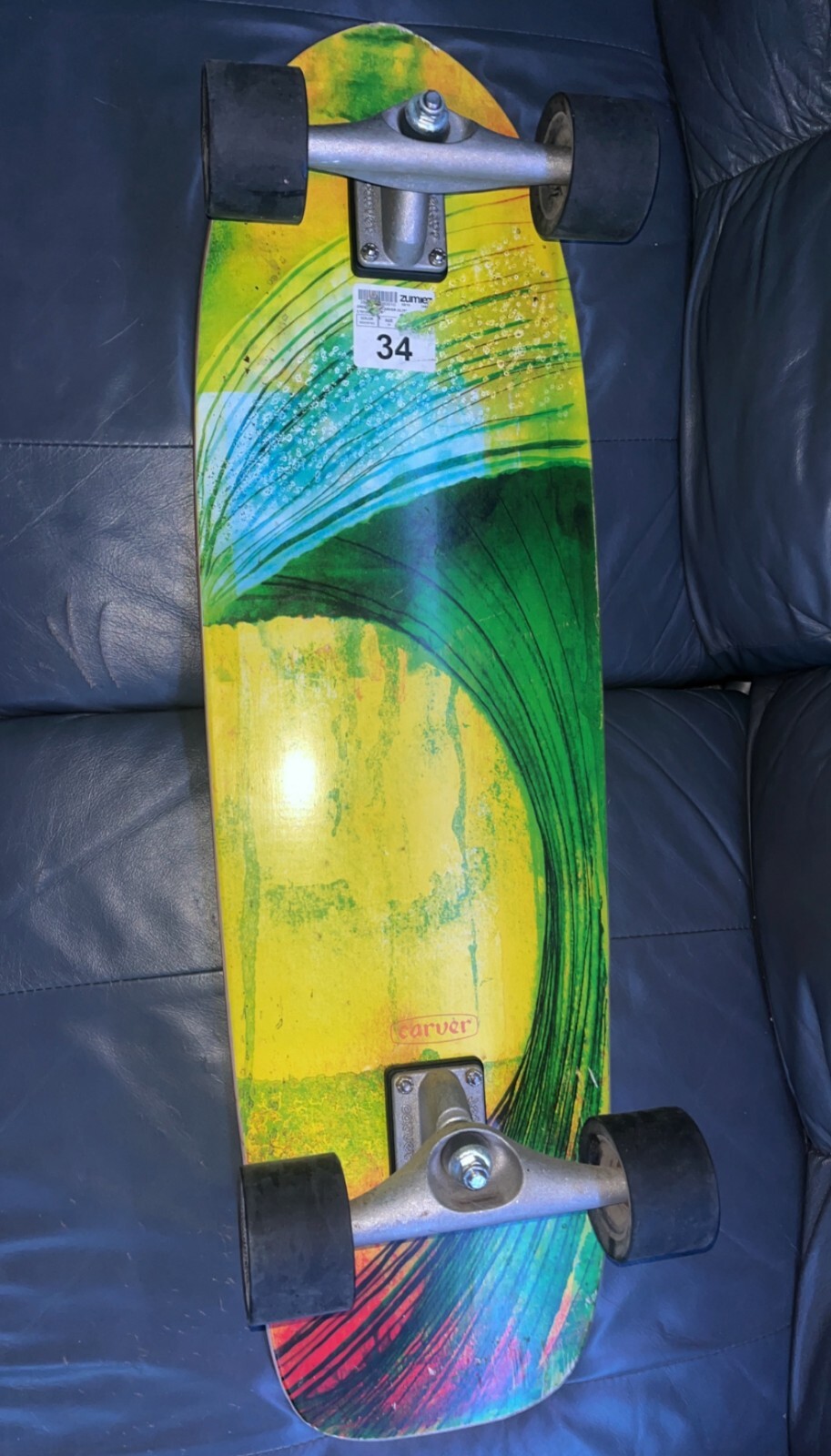 Carver Longboard Skateboard 33.5" Perfect Condition perfect bearings | eBay