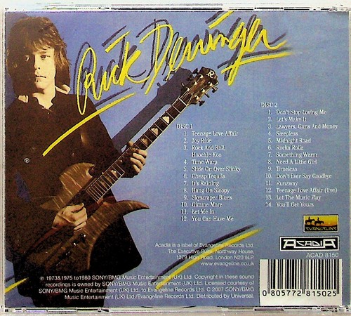 Singles A's and B's by Rick Derringer (CD, 2007) for sale online | eBay