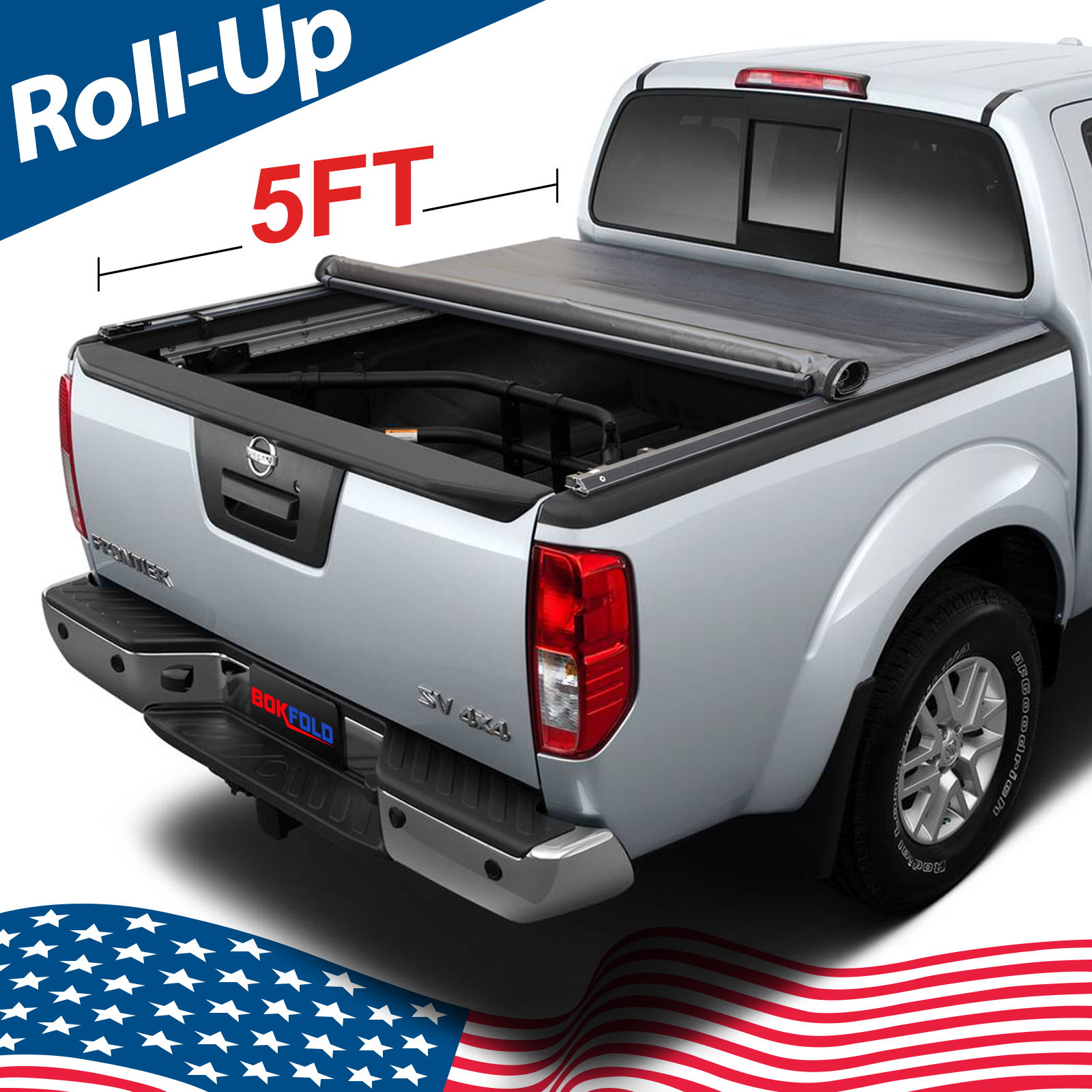 Soft Roll-Up Bed Cover Tonneau Cover for 2005-2024 Nissan Frontier 5FT Truck Bed | eBay