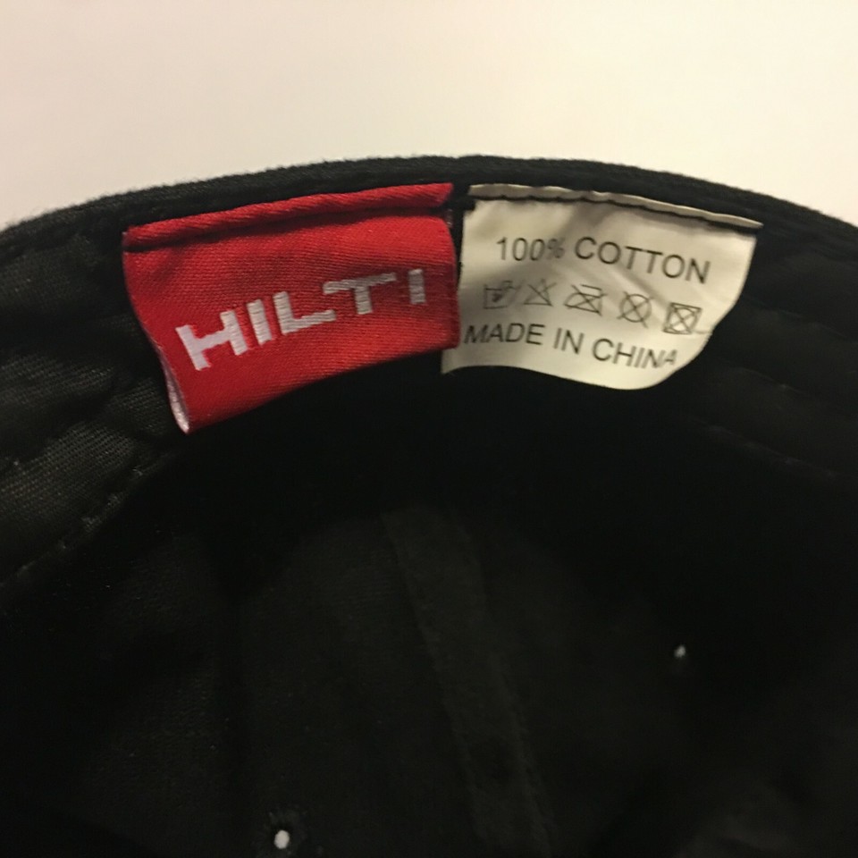 HILTI Mens Power Tools Construction Adjustable Strapback Hat Cap Red ...