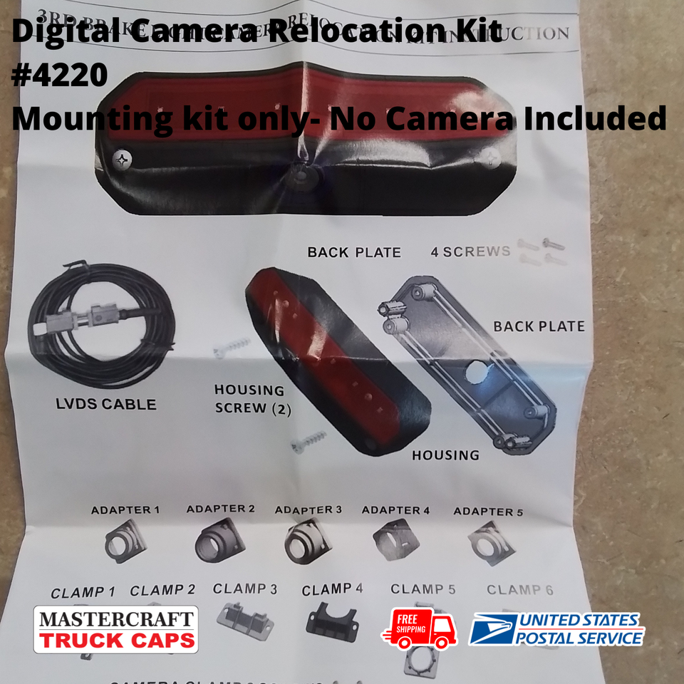 Truck Cap Back Up Camera Relocation Kit ZORG 4220 | eBay