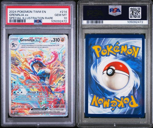 POKEMON TWILIGHT MASQUERADE 214 GRENINJA EX SPECIAL ILLUSTRATION RARE PSA 10 SIR | eBay