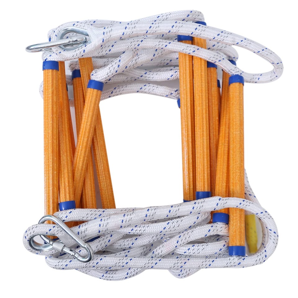 Rope Ladder,9.8 Feet Emergency Fire Escape Ladders Flame Resistant ...