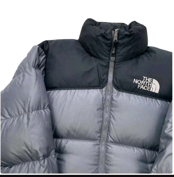 Mens North Face 1996 Retro Nuptse 700 Down Puffer Jacket TNF Grey Black ...