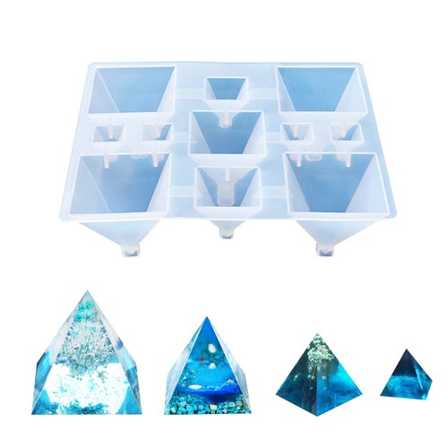 Silicone Candle Molds Pyramid Candle Molds for Resin Casting, Jewelry ...