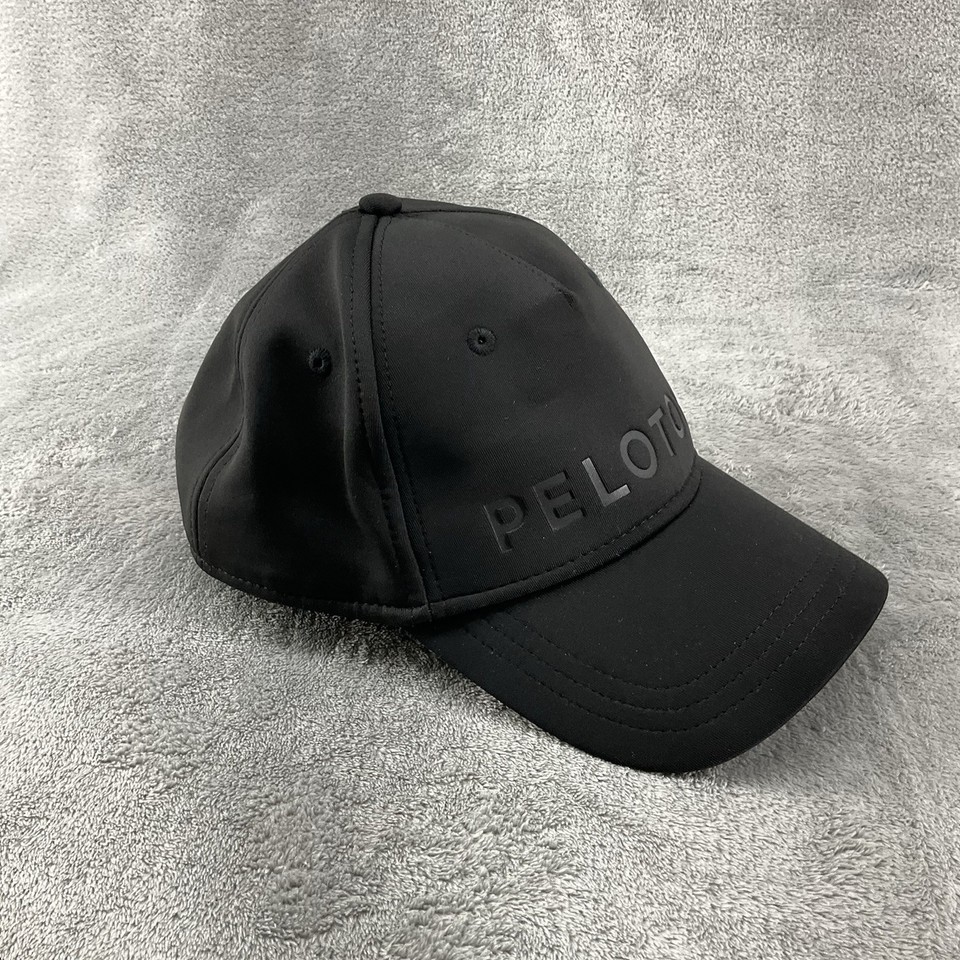 Peloton Baseball Cap Hat Black Out OS Red Strap Workout Active ...
