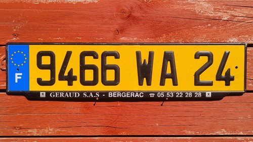 FRANCE/FRENCH License Plate from Europe | eBay