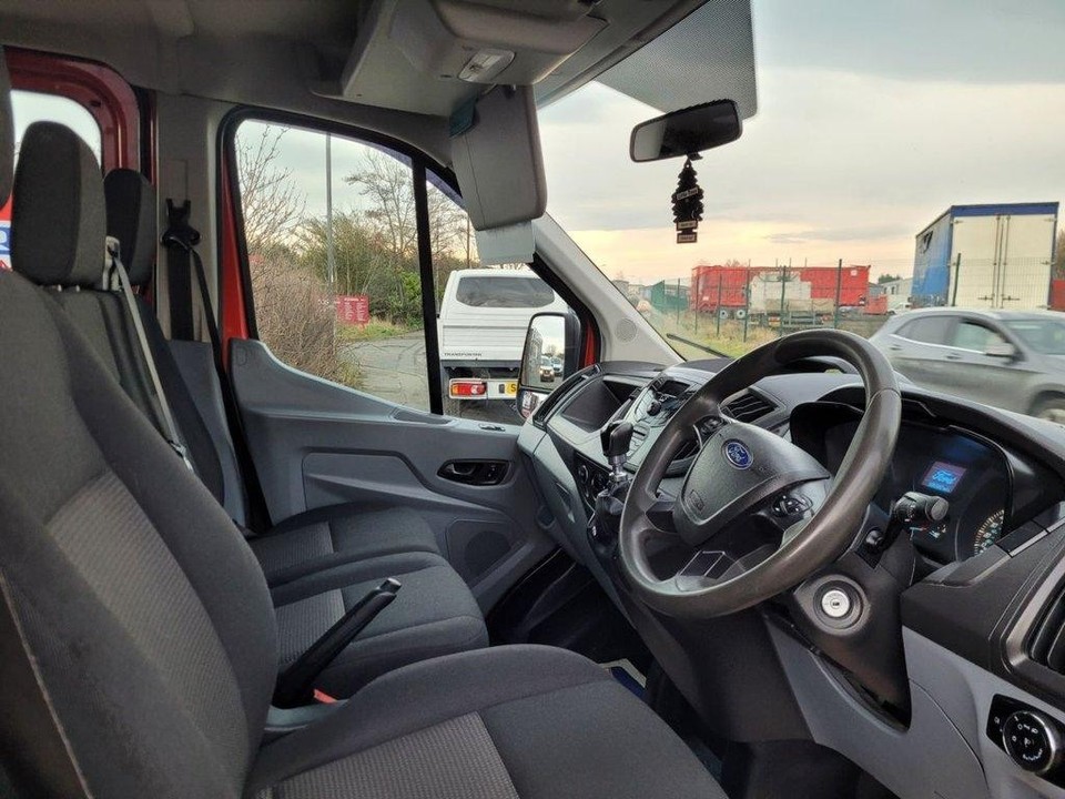 2018 ON 68 PLATE FORD TRANSIT 350 TDCI RWD TRW L3HI LWB CREW CAB TIPPER ...