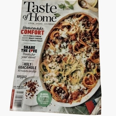 Taste Of Home Magazine February March 2021 Cooking Recipes Food Tips | eBay
