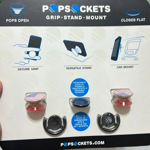 Pop sockets Grip Stand Mount Pops Open US Flag American Cell Phone ...