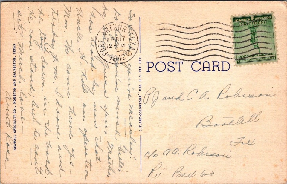 Postcard View John Sealy Hospital Group + State Medical College ...