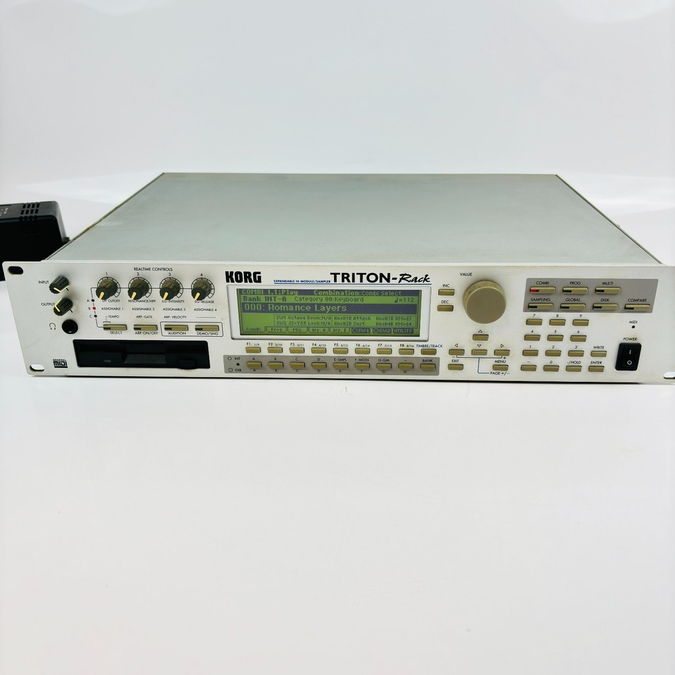 KORG TRITON RACK SYNTHESIZER sound source module multitimbral Tested | eBay