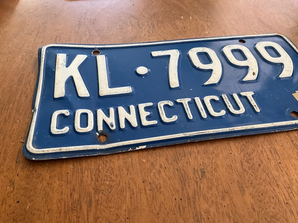 1977 Connecticut License Plate Tag KL-7999 | eBay