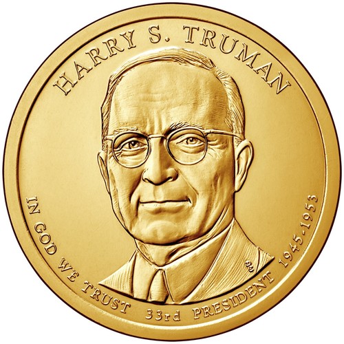 2015-P Harry S Truman Presidential Dollar US Golden Coin - Philadelphia ...