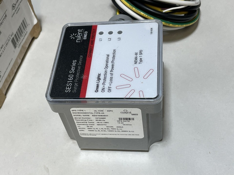 NVENT ERICO Surge Protector SES160B480Y (277/480V Three Phase) | eBay