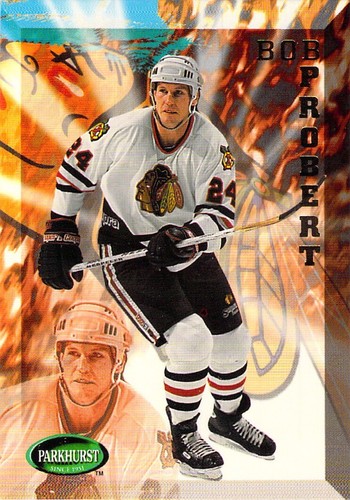 1995-96 Parkhurst NHL Ice Hockey Bob Probert Card #312 Chicago ...