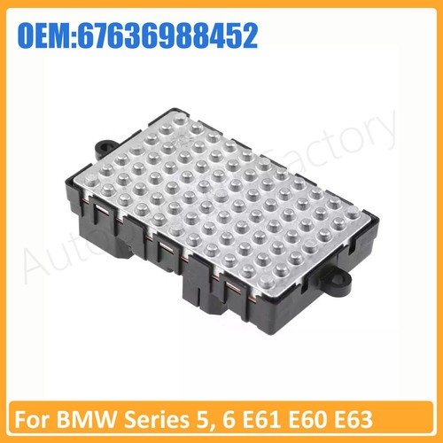 67636988452 Blower Fan Motor Heater Resistor For BMW Series 5, 6 E61 ...