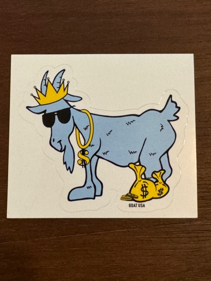GOAT USA Stickers - Pick your chosen GOAT! (24 choices) New, rare ...