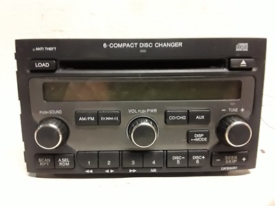 06 07 08 Honda Pilot AM FM satellite 6-disc CD radio receiver 4L1T ...