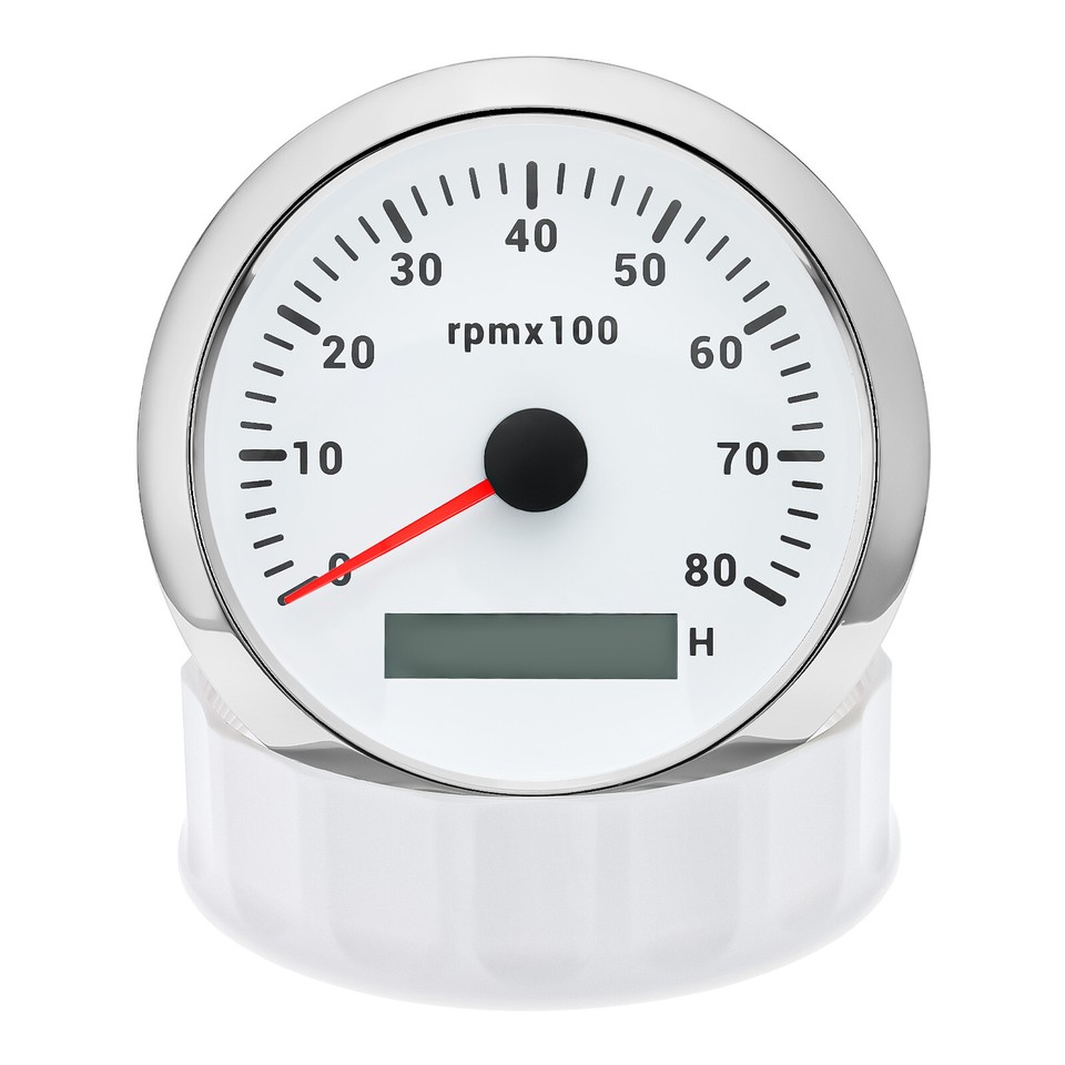 6 Gauge Set 85mm GPS Speedometer 80MPH Waterproof for Marine Boat Car ...