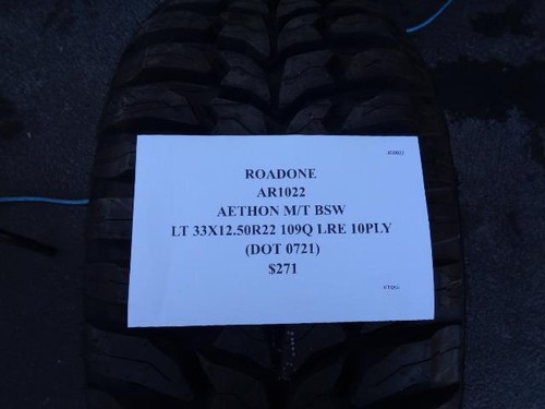ROADONE AETHON MT BSW LT 33 12.5 22 109Q LRE 10PLY MUD TERRAIN TIRE ...