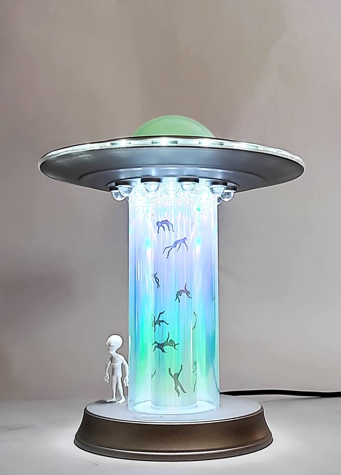 UFO Model Human Abduction Touch Table Lamp LED Alien Encounter ...