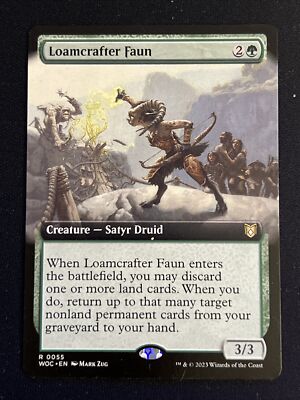 1x Loamcrafter Faun (0055) Extended Art Commander: Wilds of Eldraine LP ...