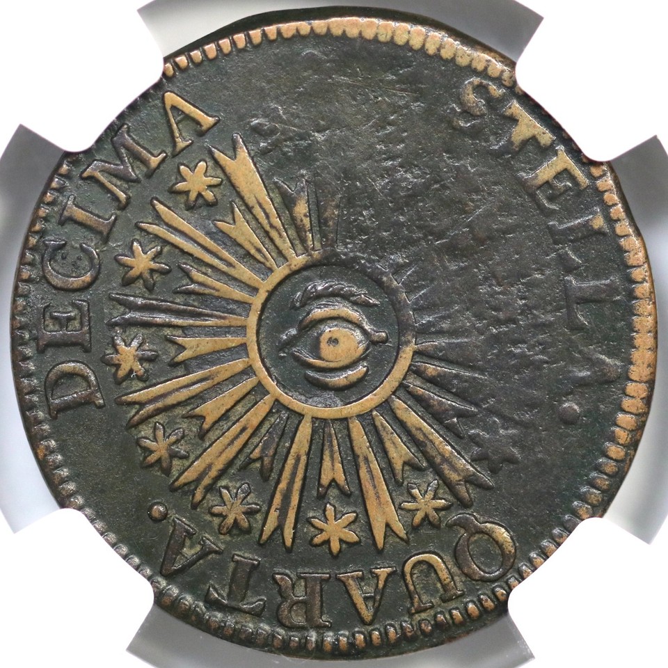 1785 RR-4 R-3 NGC VF 35 VERMONTIS Landscape Vermont Colonial Copper ...