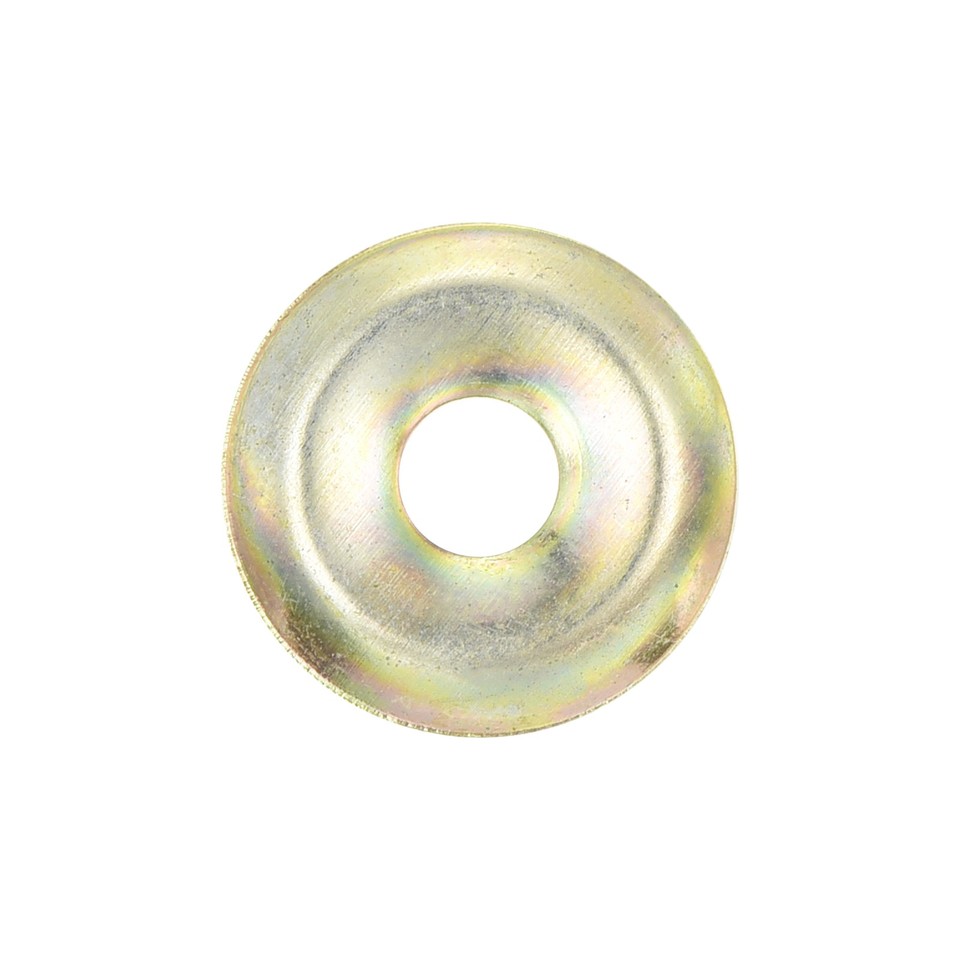 100Pcs Cup Washer Countersunk, Iron Yellow (M4 ID x 14mm OD x 2mm Thick ...