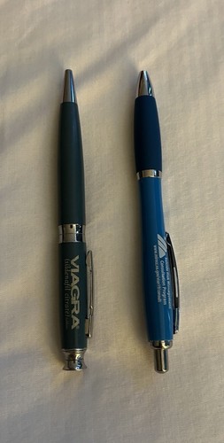 Rare Viagra Metal Promo Pen + Bonus SRM Ballpoint Pen Tested Working | eBay
