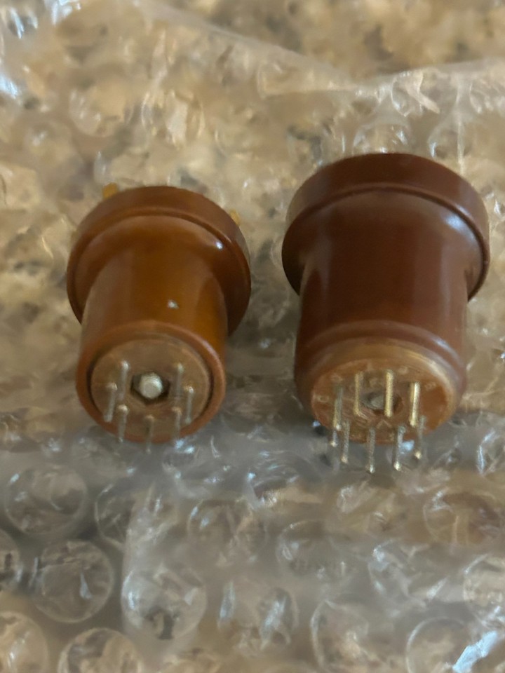 9-Pin + 7-Pin ANTIQUE VINTAGE RADIO, HAM RADIO Vacuum Tube Test Socket ...