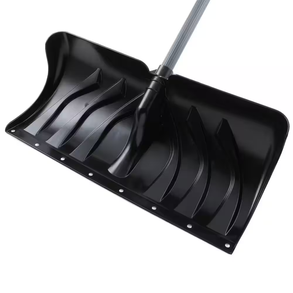 Snow Shovel Strong Poly D-Grip Steel Handle 38.3 in. Plastic Sturdy ...