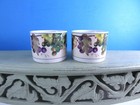 Oneida Casual Settings Rare Mugs Pair Grapevine Stoneware 9 Ounce Short ...