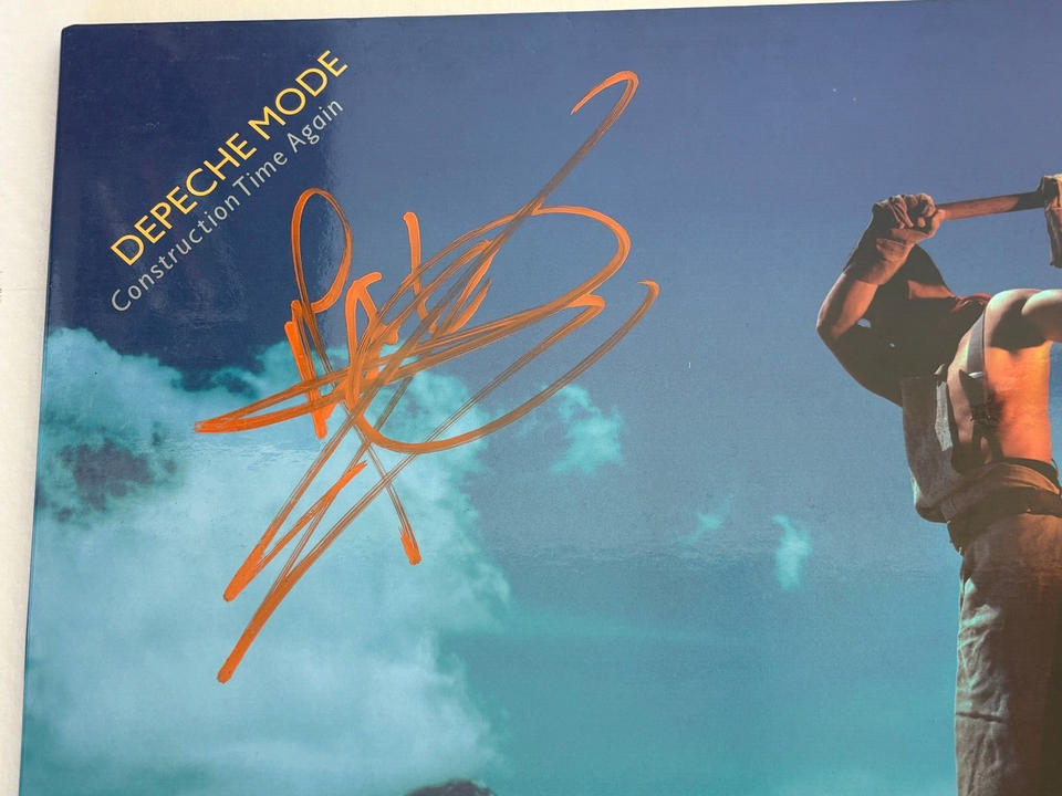 MARTIN GORE SIGNED AUTOGRAPH DEPECHE MODE CONSTRUCTION TIME AGAIN ALBUM ...