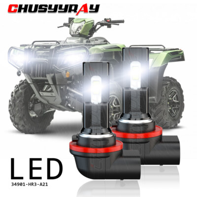 LED For Polaris Sportsman 500 600 700 800 80W Low Beam Headlight Bulbs ...