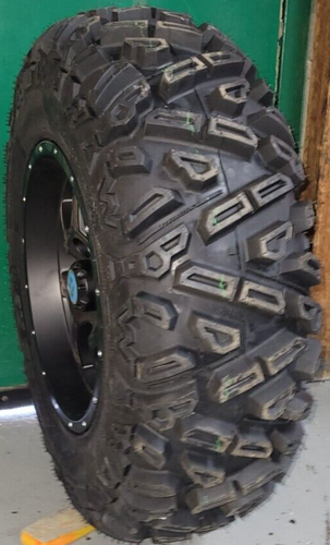 KUBOTA RTV X900 1100 1120 1140 TIREs WHEELs RIMs 27x9R-14 Wizzard R-2 4 ...