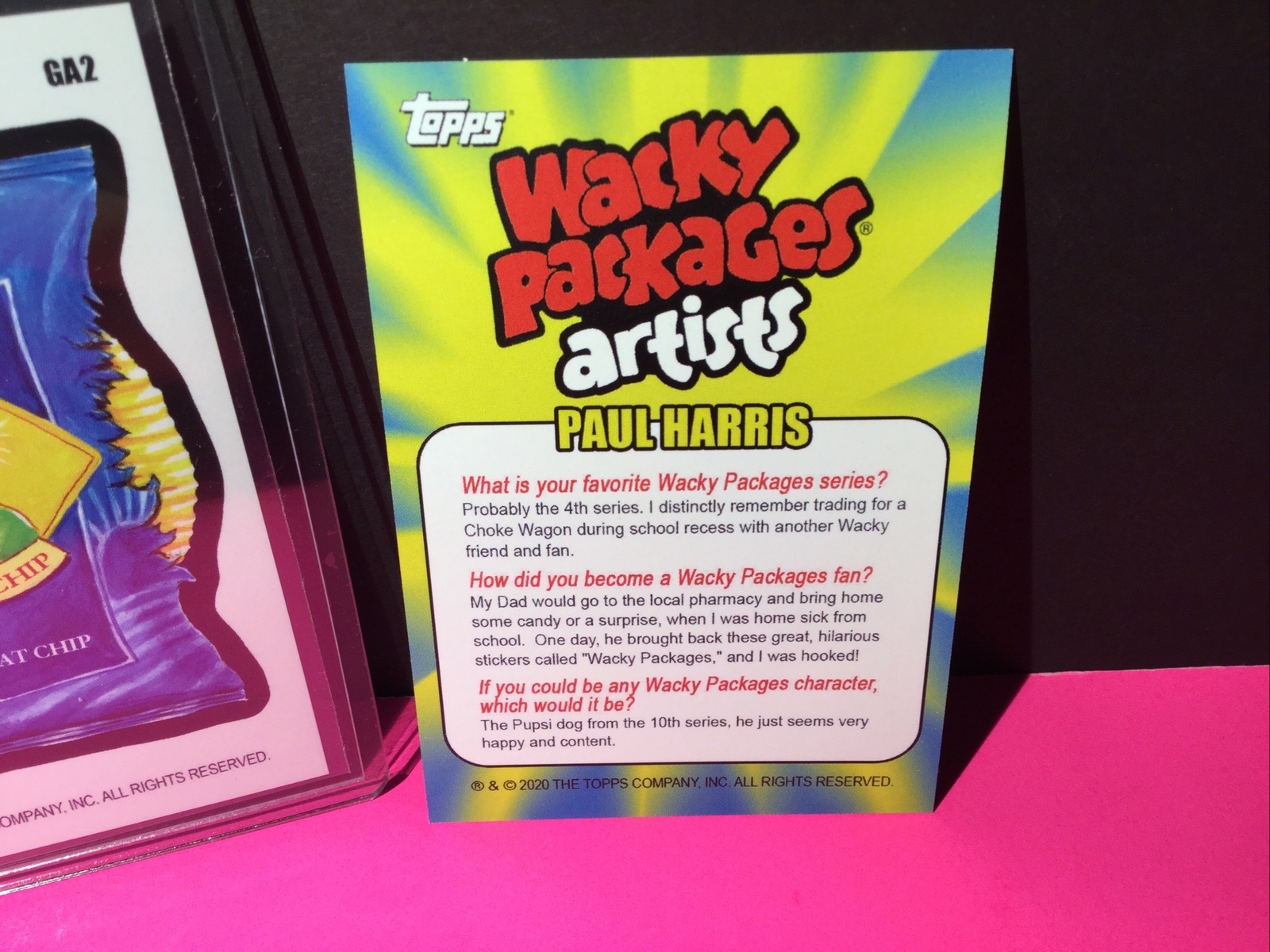 2020 Wacky Packages All New Series September Week 2 Wide Chips*Ga2 ...