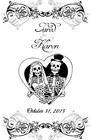 10 Personalized Skeleton Wedding Luminaries Vellum Centerpieces ...