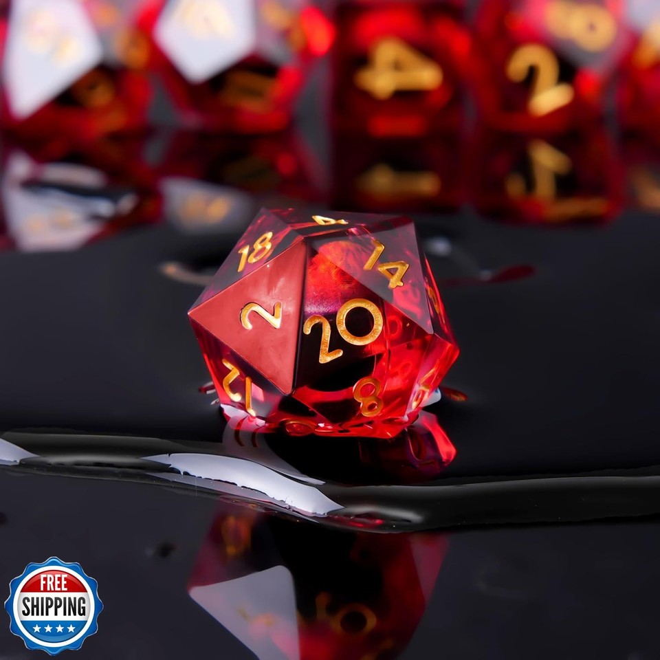 YEMEKO Beholder'S Eye DND Dice- Dragon Eye Liquid Core Sharp Edge | eBay