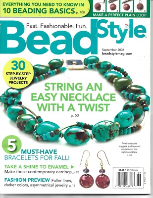Bead Style Magazine Sep 2006,30 Jewelry Projects, Vol4 Issue 5 | eBay