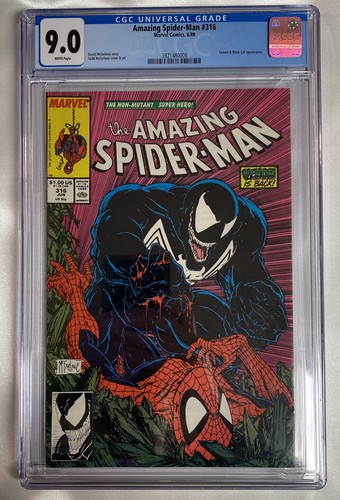 The Amazing Spider-Man 316 CGC 9.0 1989 Venom Black Cat Appearance | eBay