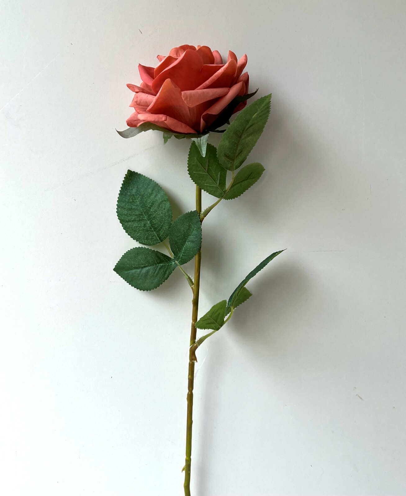 REAL TOUCH ROSE STEM BROWN ORANGE LATEX ROSES STEMS ARTIFICIL DIY ...