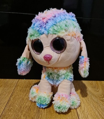 Ty Beanie Boo Boos Rainbow The Poodle Dog Soft Toy 8421372232 | eBay