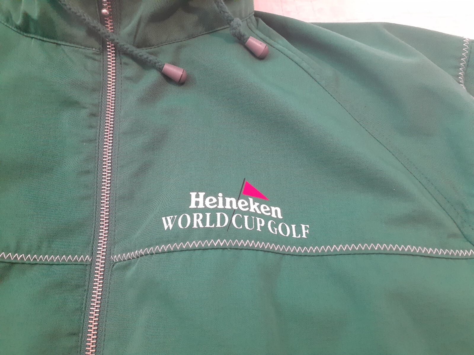 Heineken world Cup Golf jacket Vintage Mens Medium - Gem