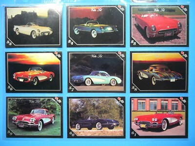 COMPLETE SET 100 1991 COLLECT-A-CARD CORP. CORVETTE VETTE TRADING CARDS ...