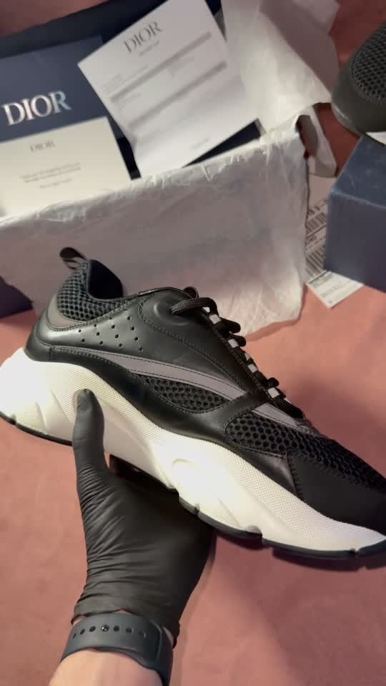 Dior B22 Men's Black/White Trainers UK10.5 Immaculate with Box and ...