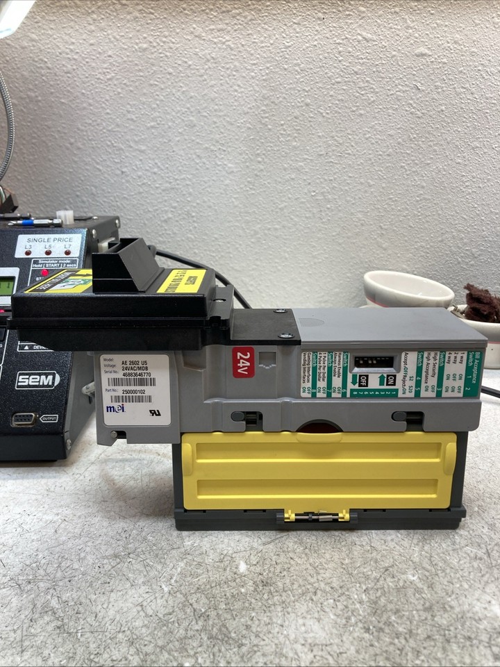 MEI MARS CPI AE 2602 AE2602 24V $1,$5,$10 & $20 Bill Validator Acceptor ...
