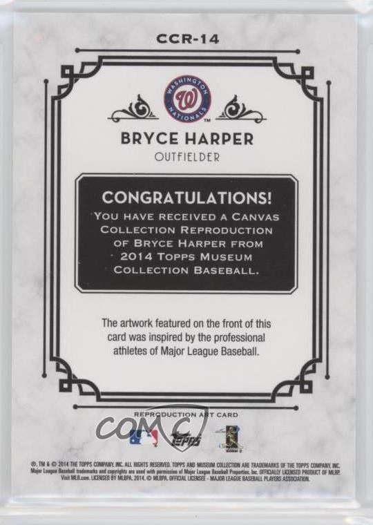 2014 Topps Museum Collection Canvas Collection Bryce Harper #CCR-14 | eBay